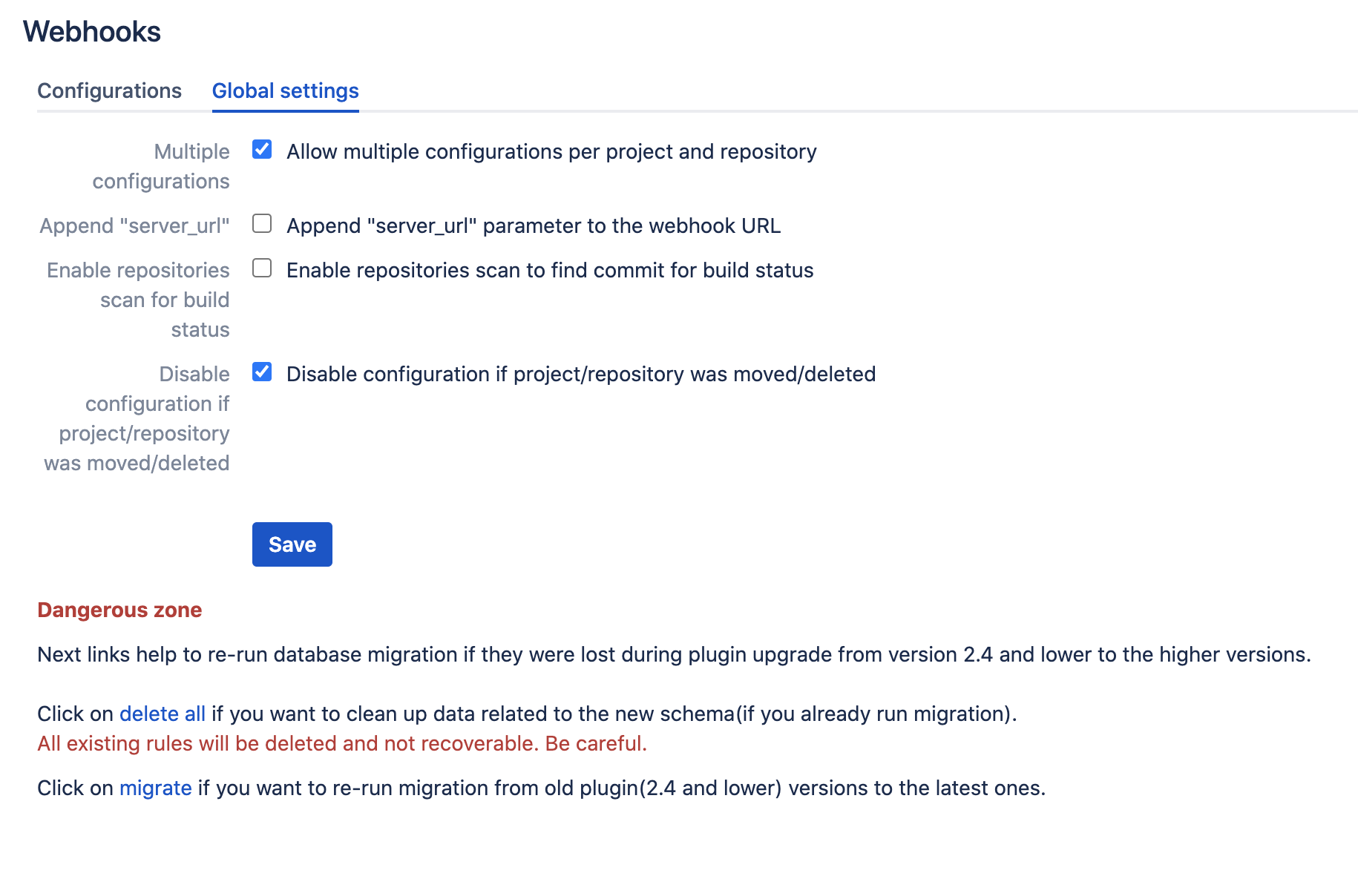 Bitbucket Post Webhook rerun migration