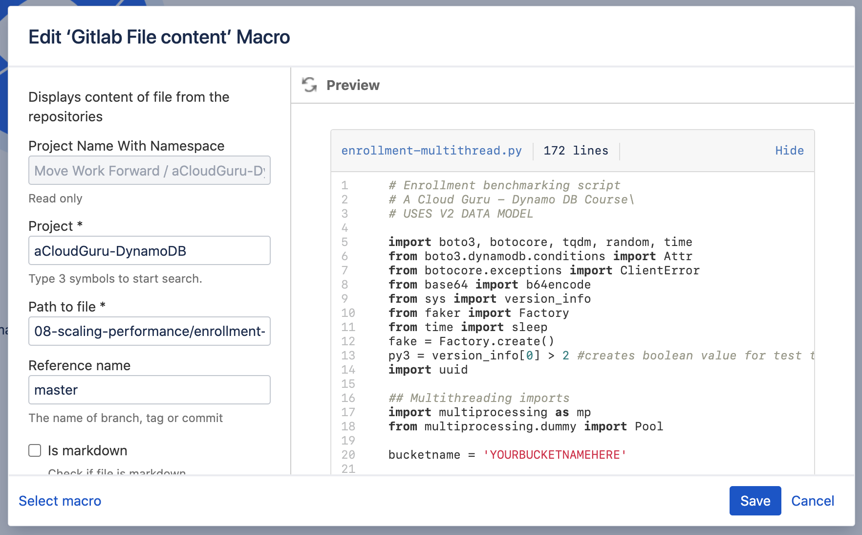 Confluence Gitlab Connector guide