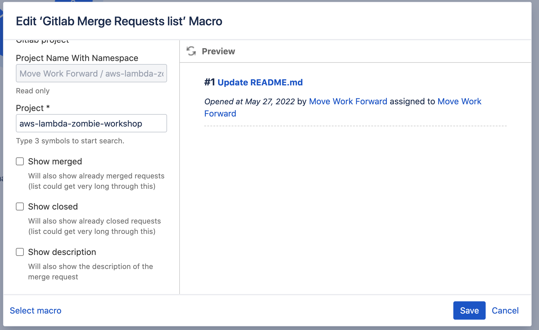 Confluence Gitlab Connector guide