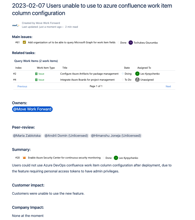 Sprint or Project review