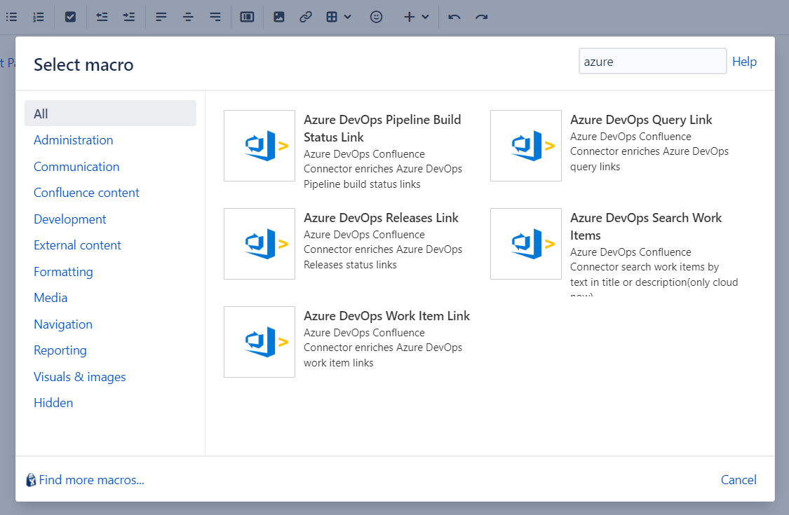 How to create and configure an Azure DevOps Releases Link macro?