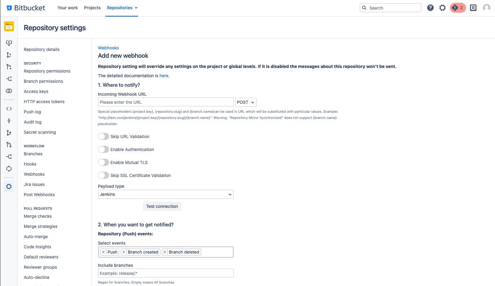 Repository Level Configurations