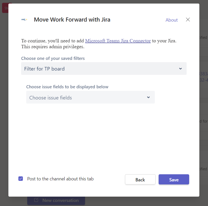 Jira tab in Microsoft teams Jira tab in Microsoft teams