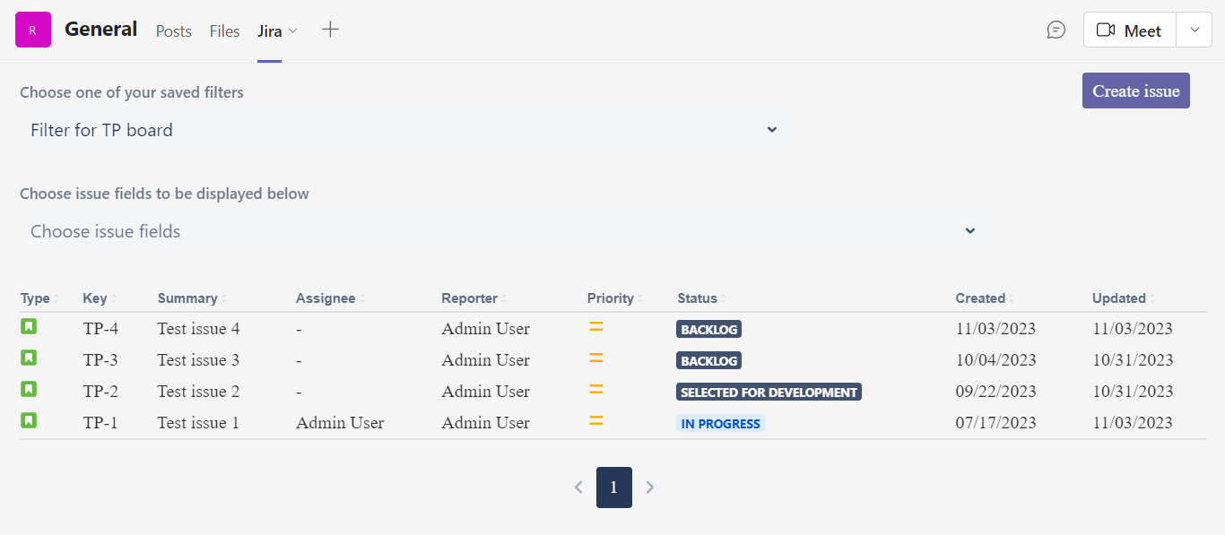 How to configure the columns in Jira tab?