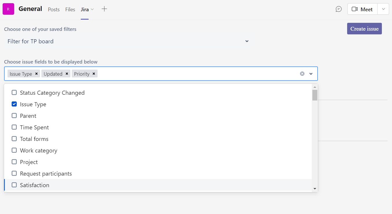 How to configure the columns in Jira tab?