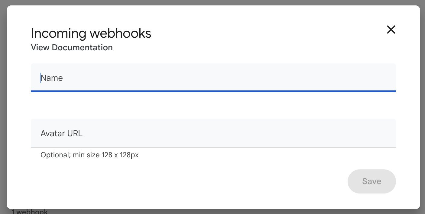 How to create Google Chat incoming webhook