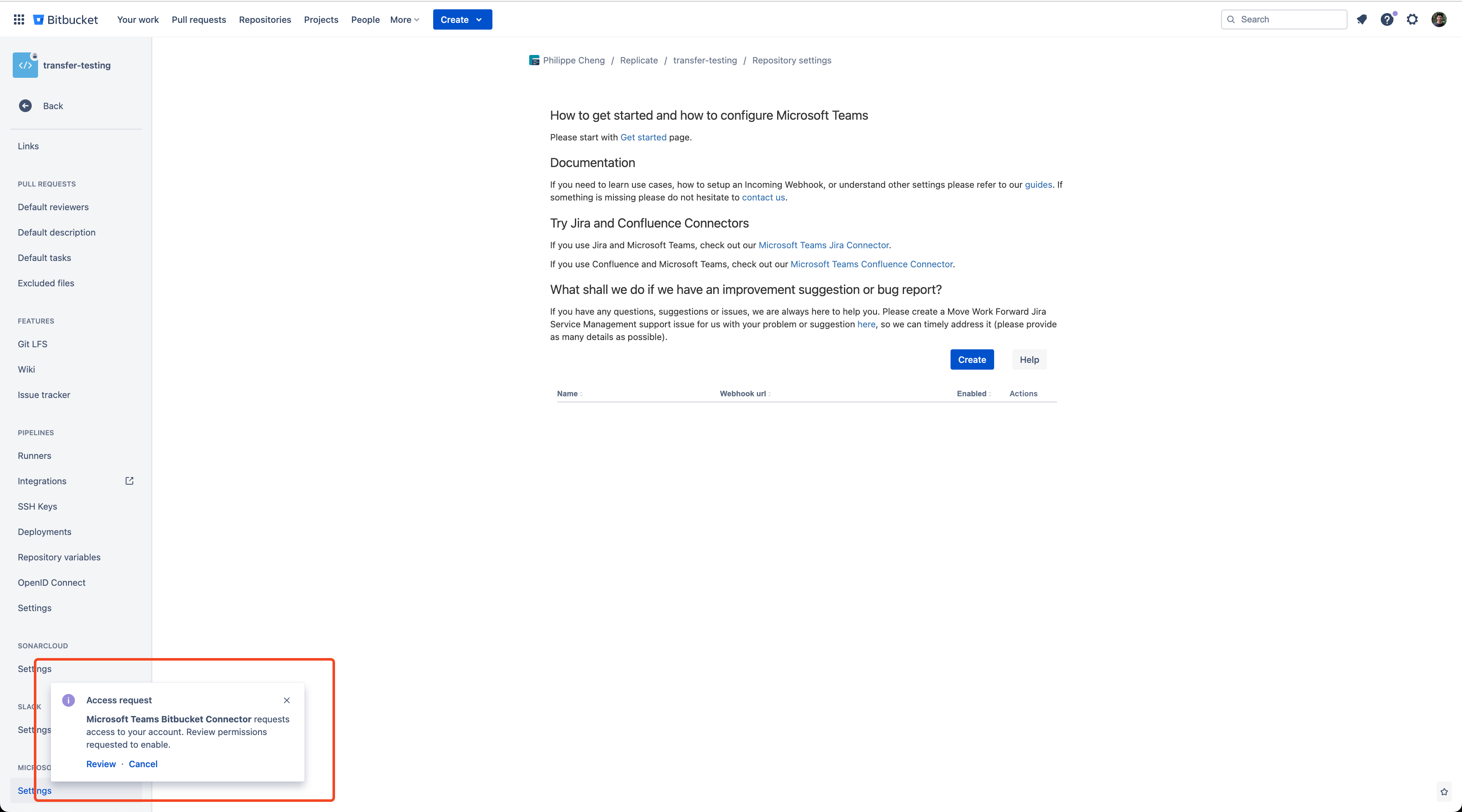 How to re-authorize Bitbucket cloud Marketplace app