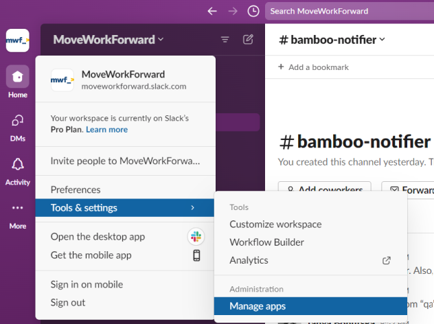 How to create Incoming Webhook URL to Slack channel?